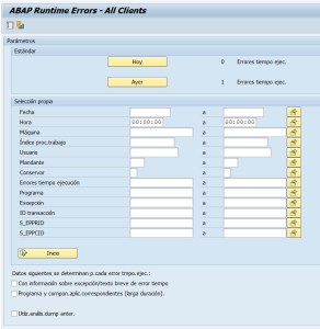 Errores en SAP – DUMPs – Jorge Ocampos