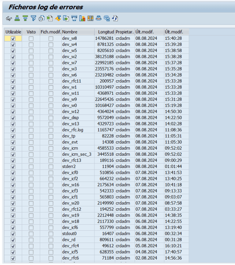 Errores en SAP – Logs del sistema – Jorge Ocampos