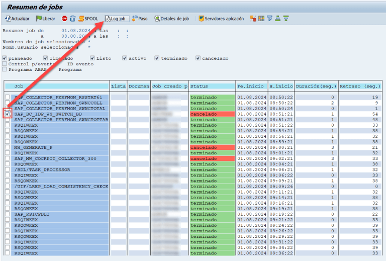 Errores en SAP – Logs del sistema – Jorge Ocampos